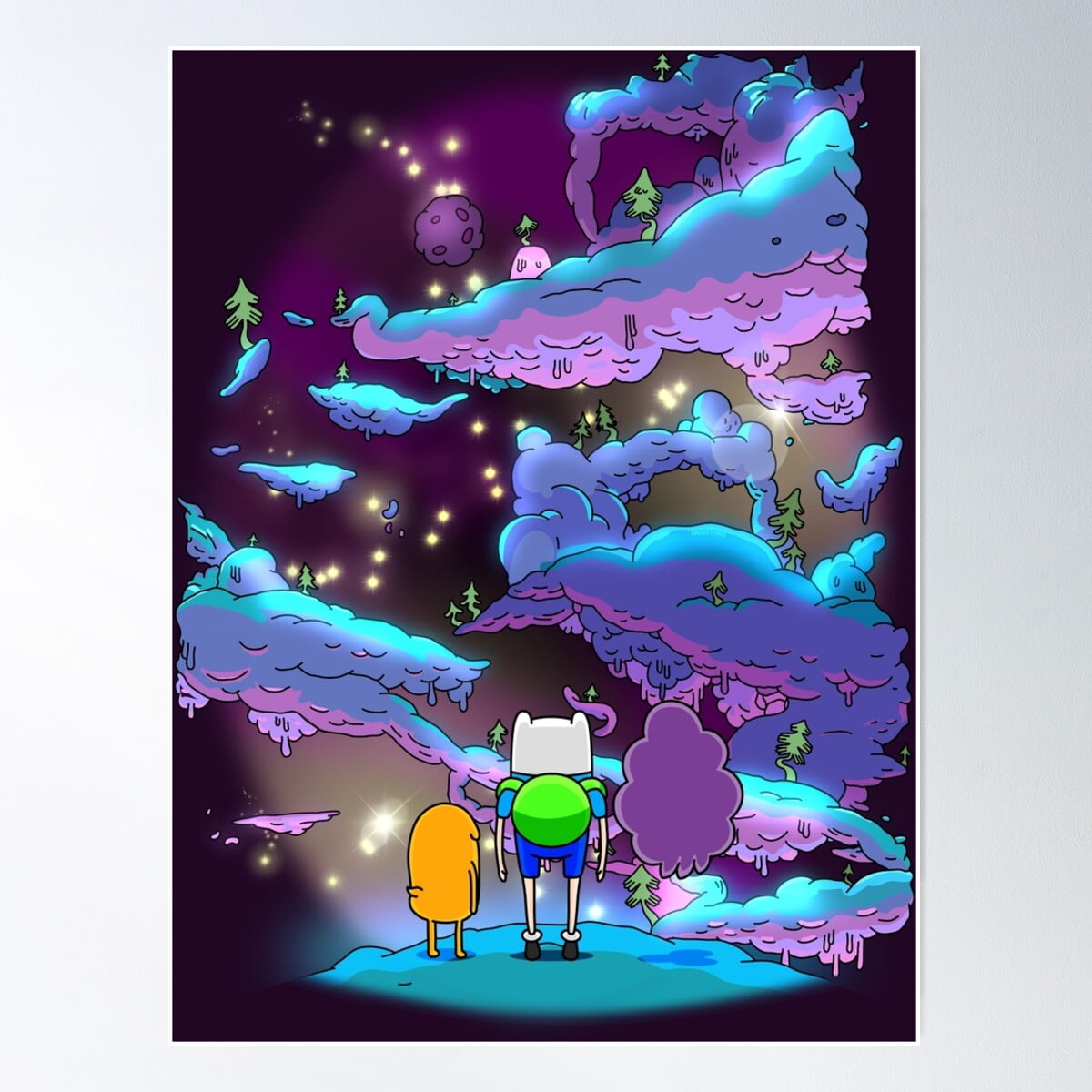 Adventure Time Trouble In Lumpy Space By Brewstoons Poster Wall Art ...