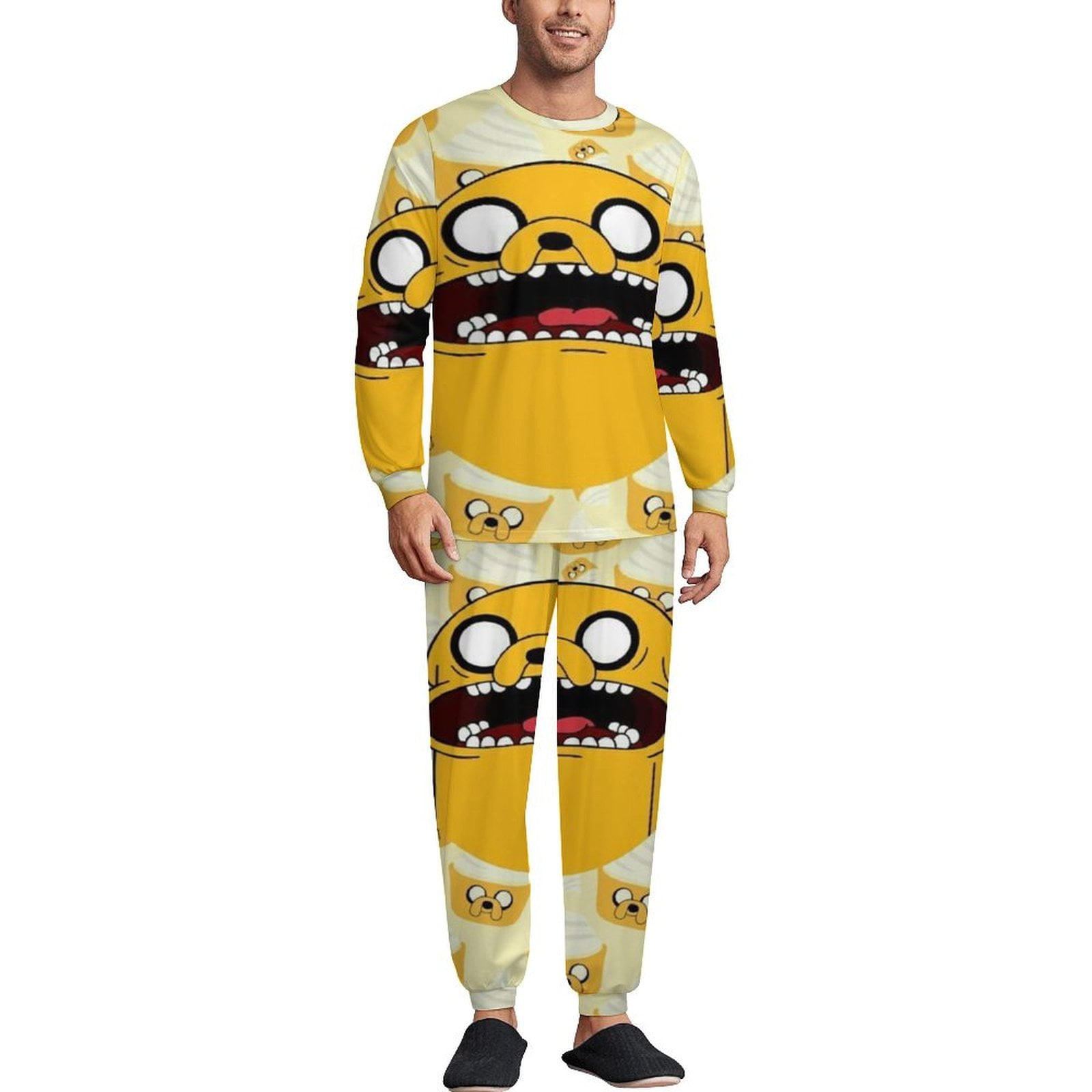 Adventure Time Unisex Adults Round Neck Pajama Set Two Piece Set Pajama ...