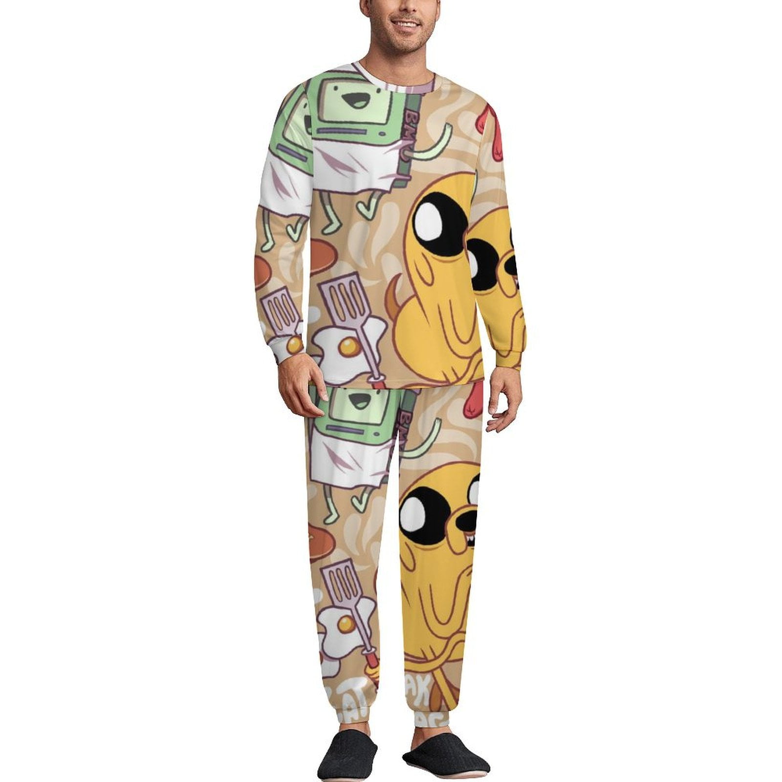 Adventure Time Unisex Adults Round Neck Pajama Set Two Piece Set Pajama ...
