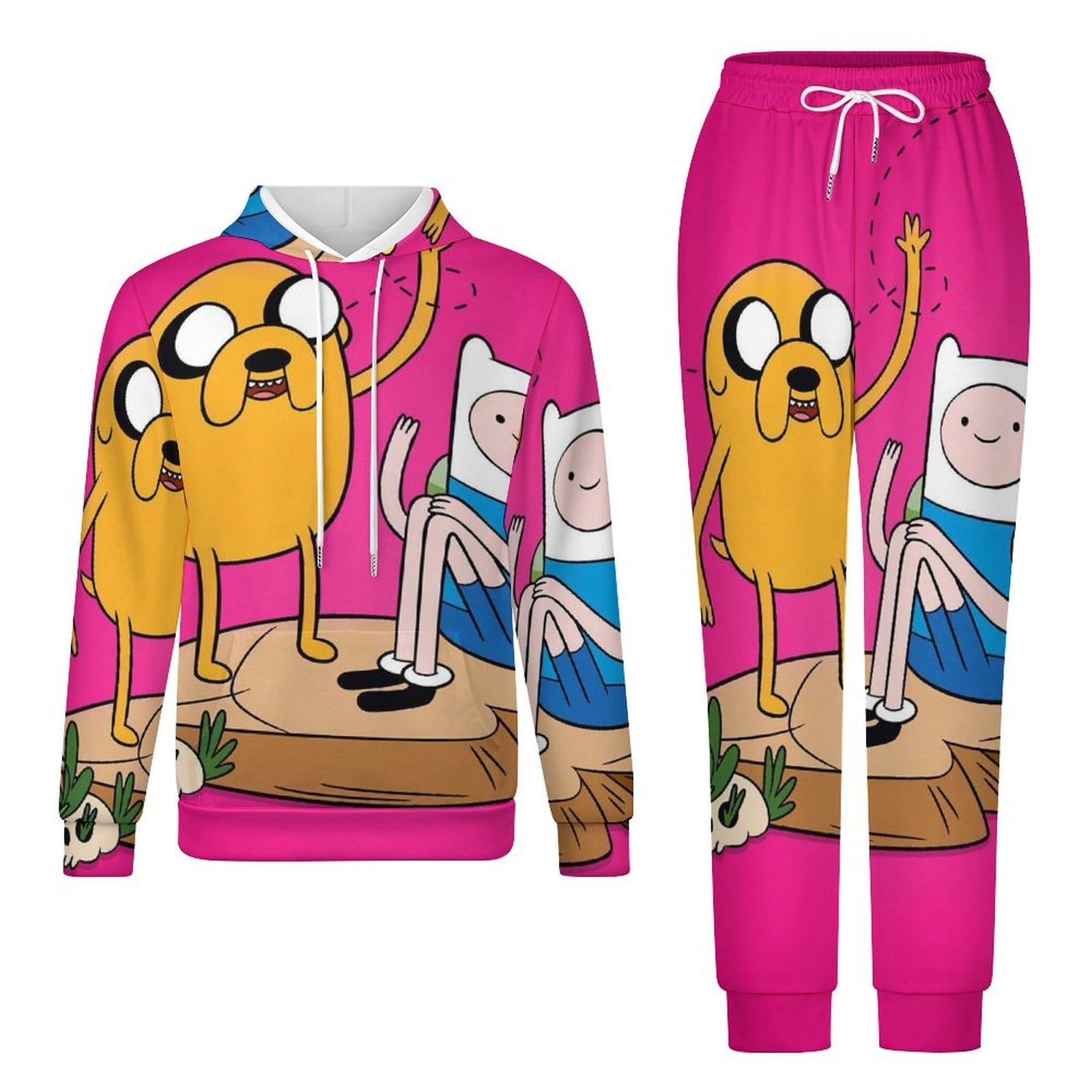 Adventure Time Unisex Hoodies And Sweatpants Set Sweatshirts Jogger ...