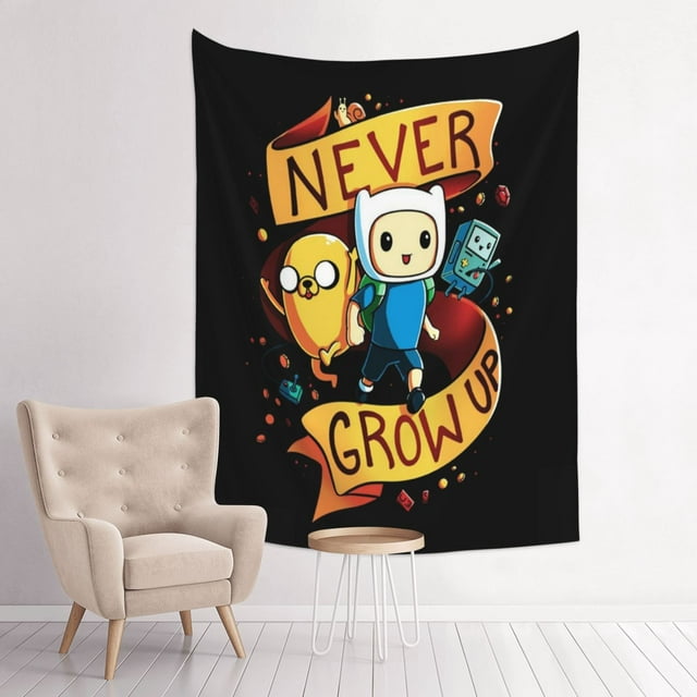Adventure Time Wall Art Cartoon Tapestry Hanging In Bedroom Living Room ...