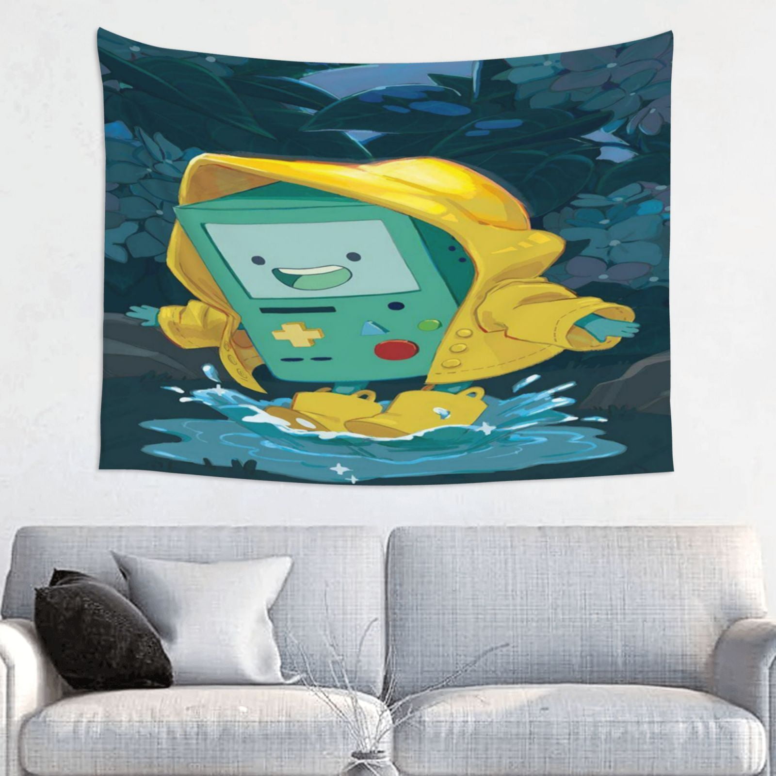 Adventure Time Wall Art Cartoon Tapestry Hanging In Bedroom Living Room ...