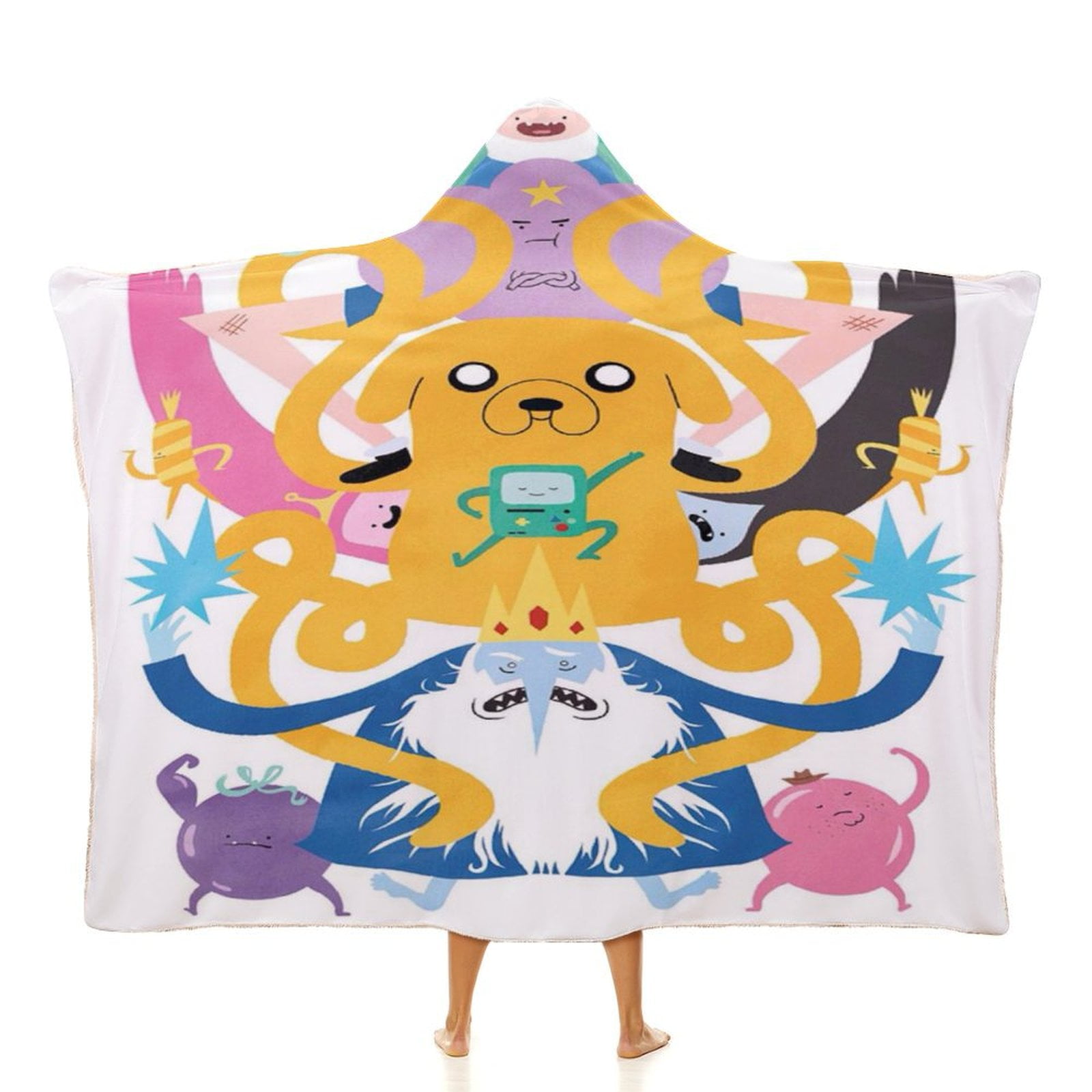 Adventure Time Wearable Blanket Hoodie Throw Blanket Robe Cloak Blanket ...