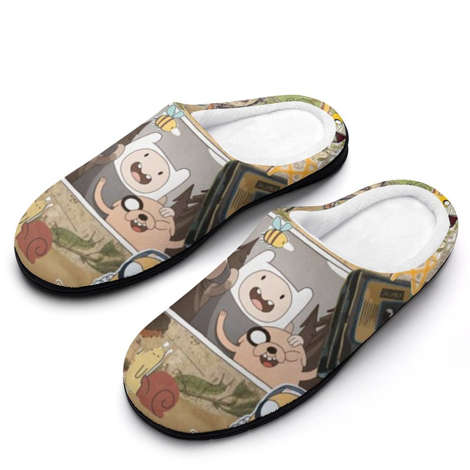Adventure Time Women's Cotton Home Shoes, Trendy Printed Slippers Thick ...