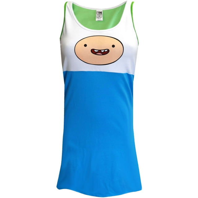 Adventure Time Womens Adventure Time Finn the Human Nightgown (Medium ...