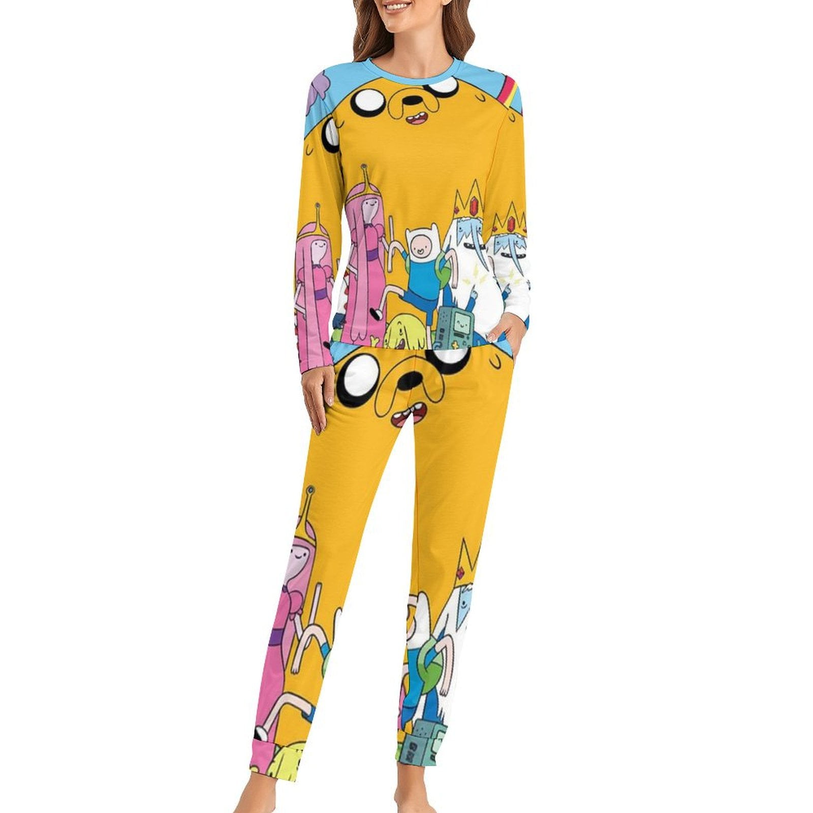 Adventure Time Womens Pajama Set Loungewear Cozy Soft House Wear Sets ...