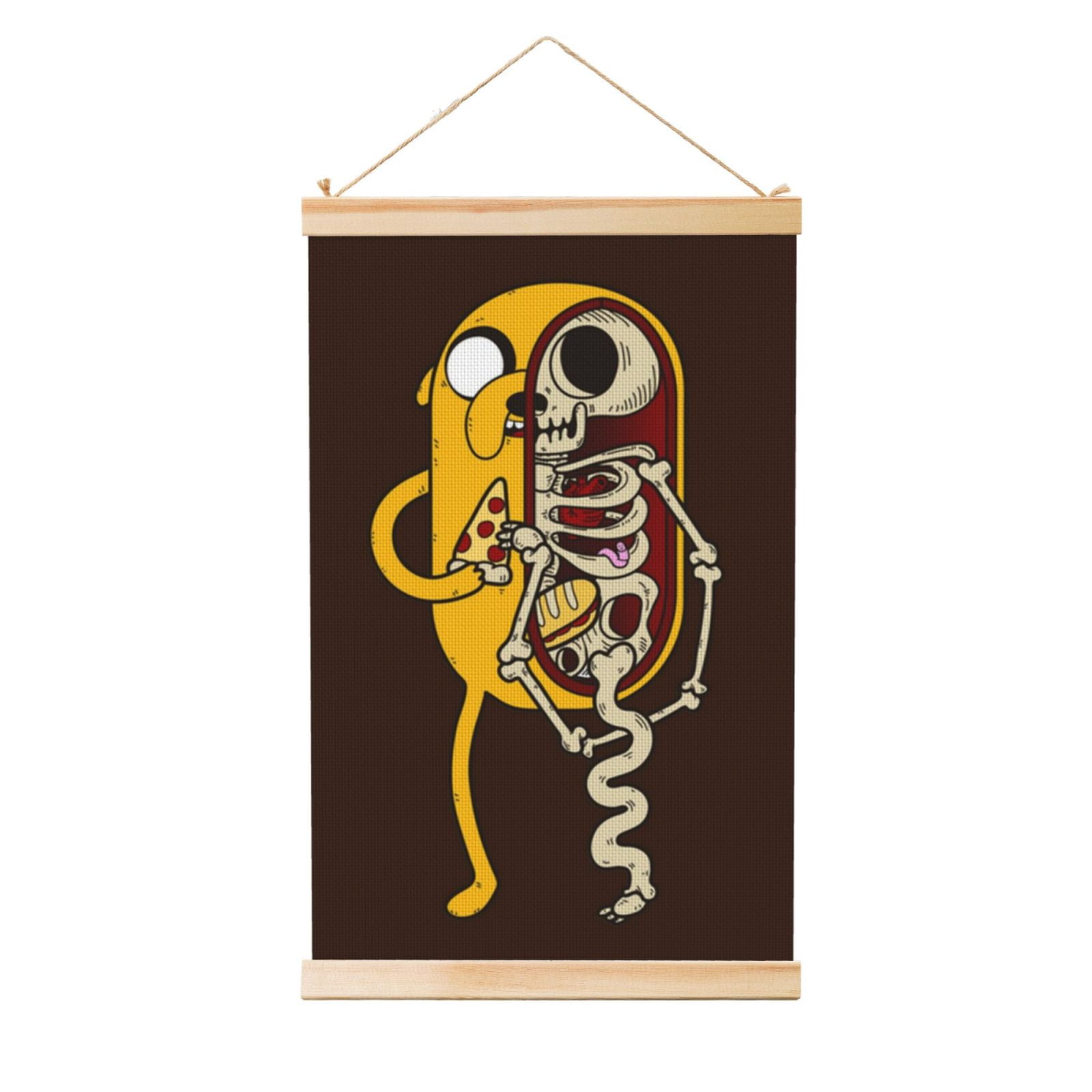 Adventure Time Wooden Shaft Hanging Poster Home Decor Poster Wall Art ...