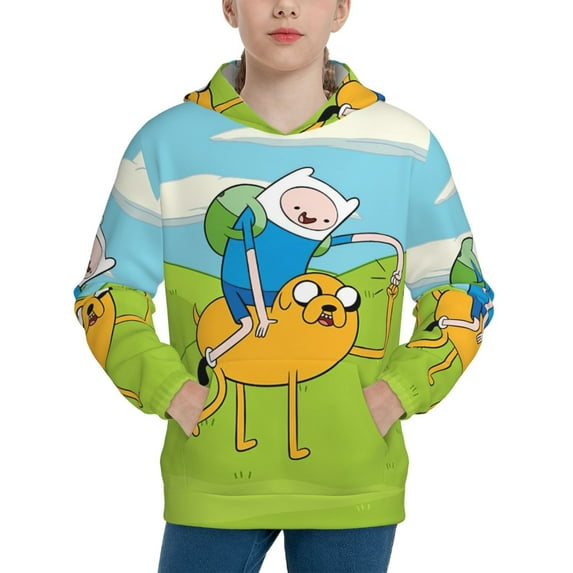 Adventure Time Youth Pullover Hoodie Sweatshirt Long Sleeve No ...