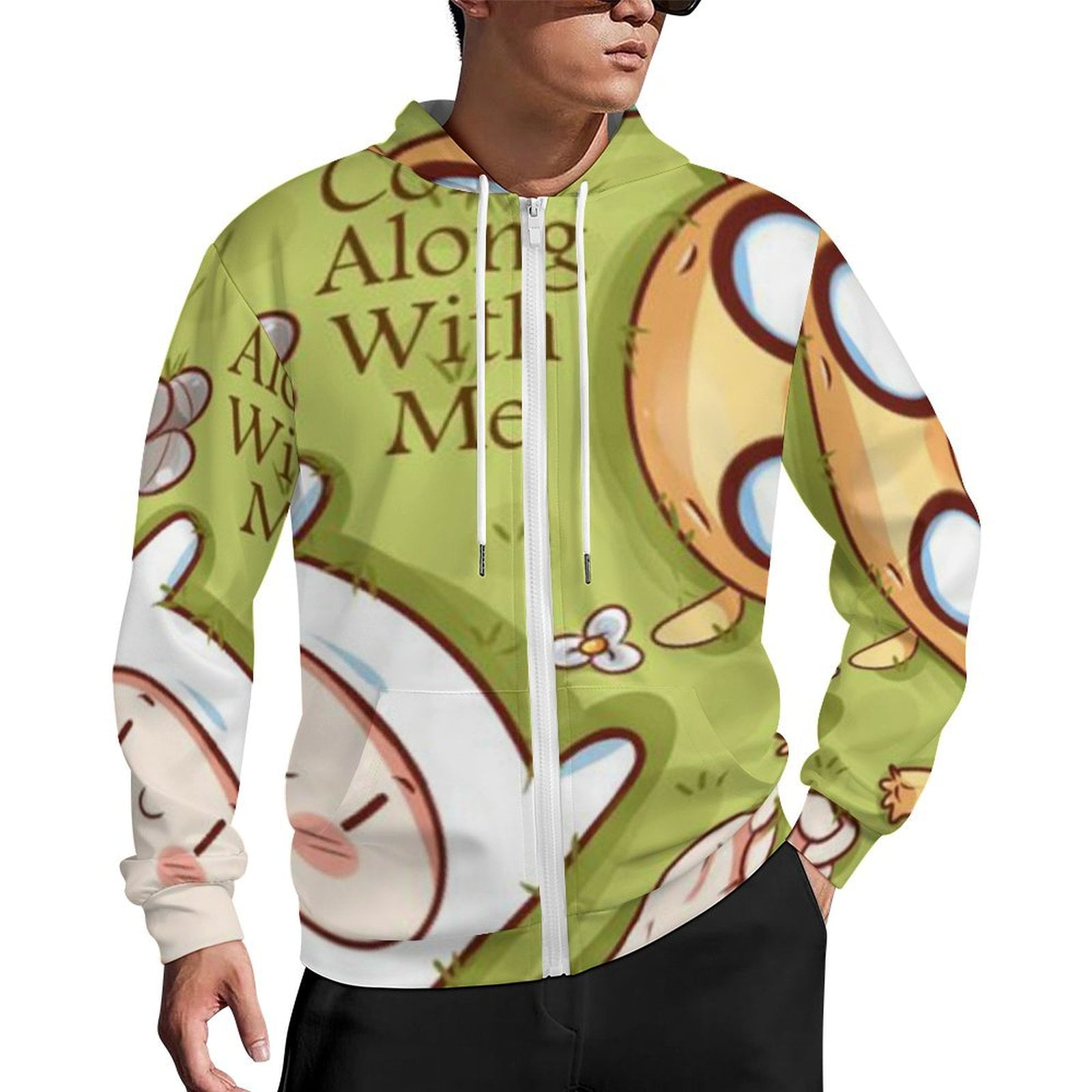 Adventure Time Zip Up Hoodies Unisex Realistic 3D Print Sweatshirt Long ...