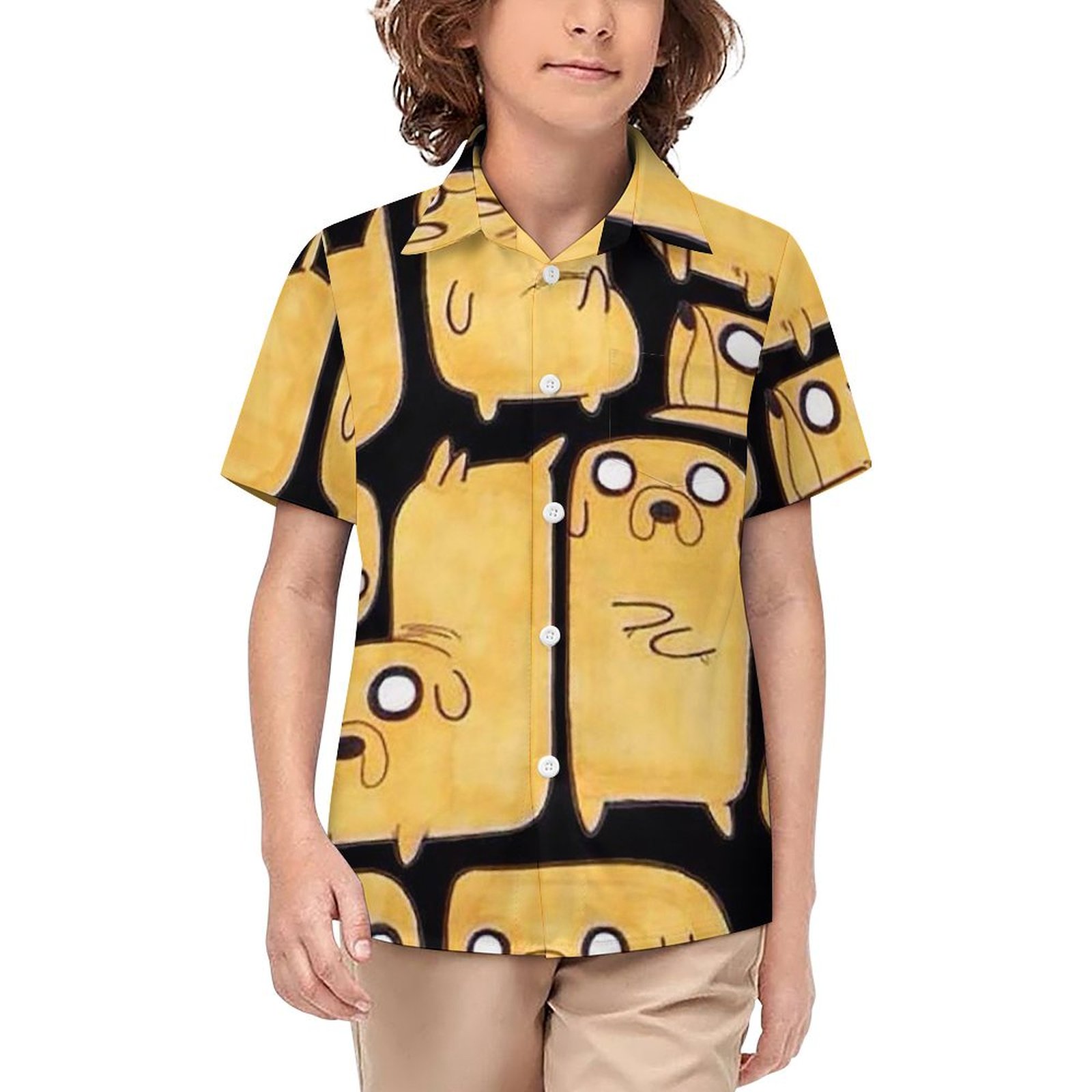 Adventure Time button down shirt boys summer 11-12T - Walmart.com
