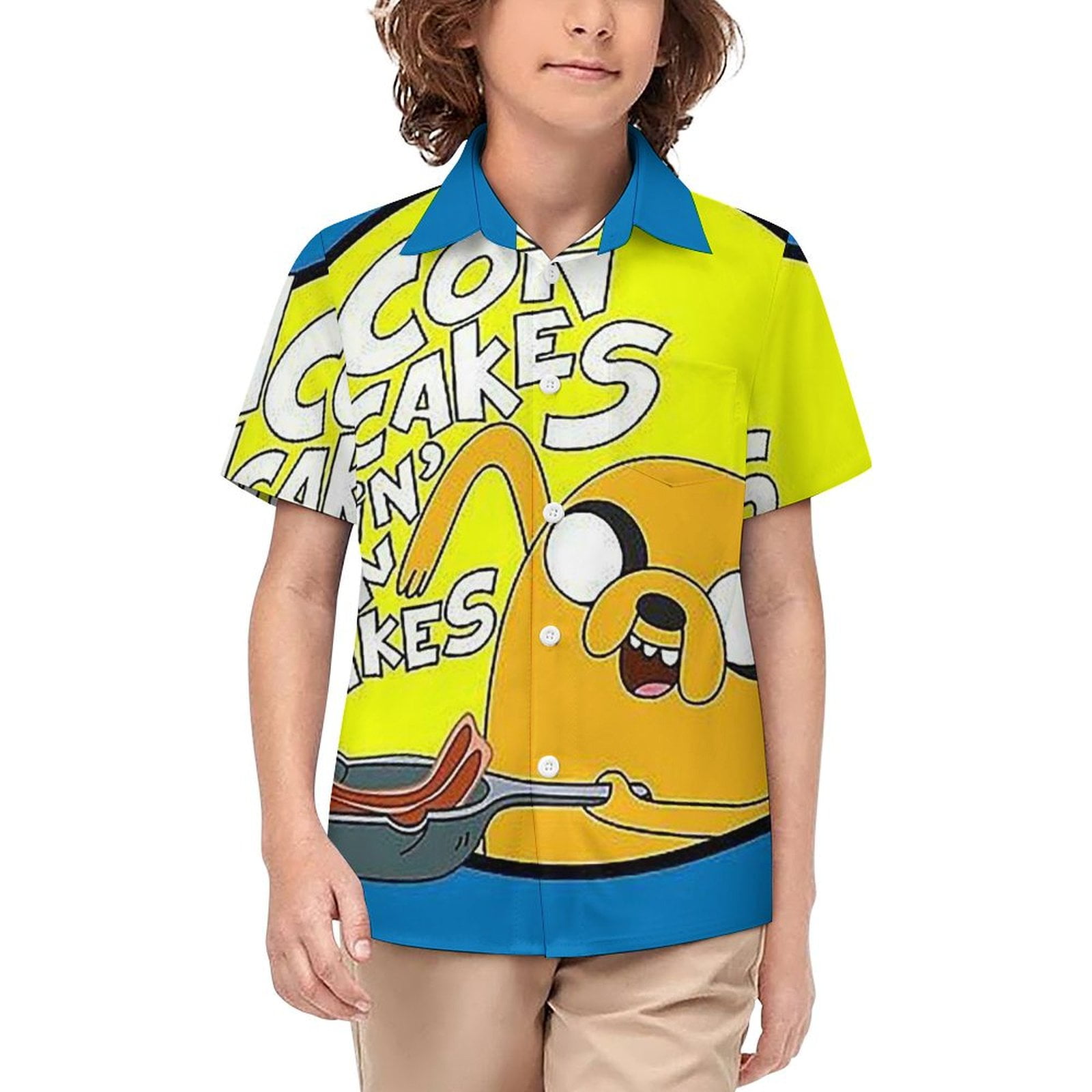 Adventure Time button down shirt boys summer 2T - Walmart.com
