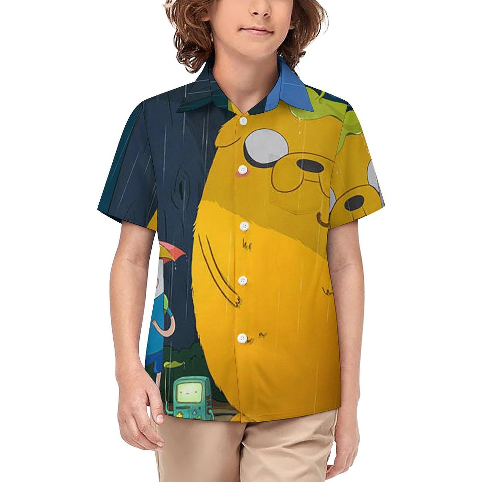 Adventure Time button down shirt boys summer 2T - Walmart.com