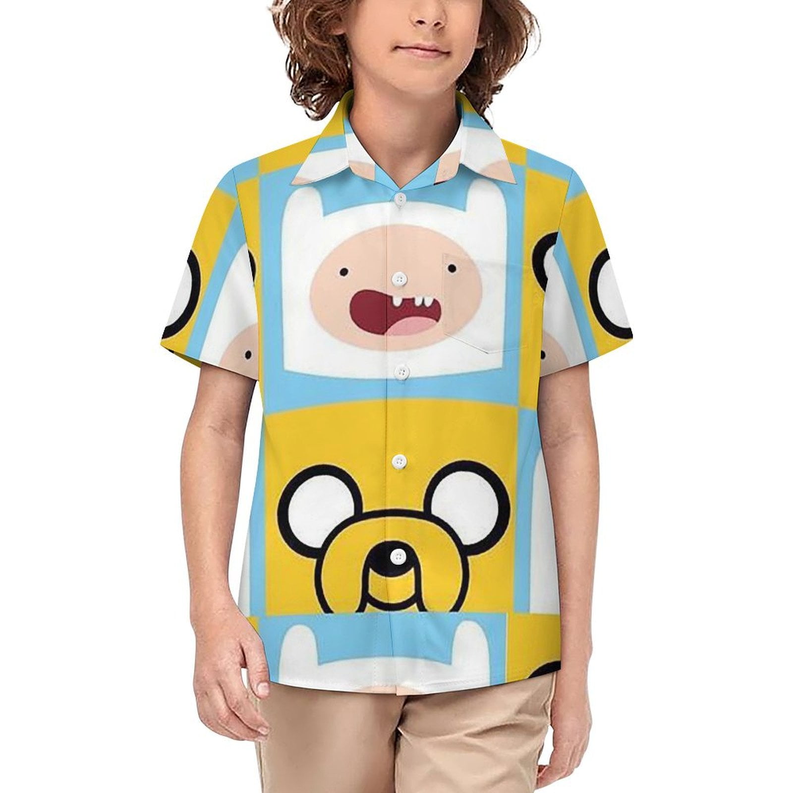 Adventure Time button down shirt boys summer 2T - Walmart.com
