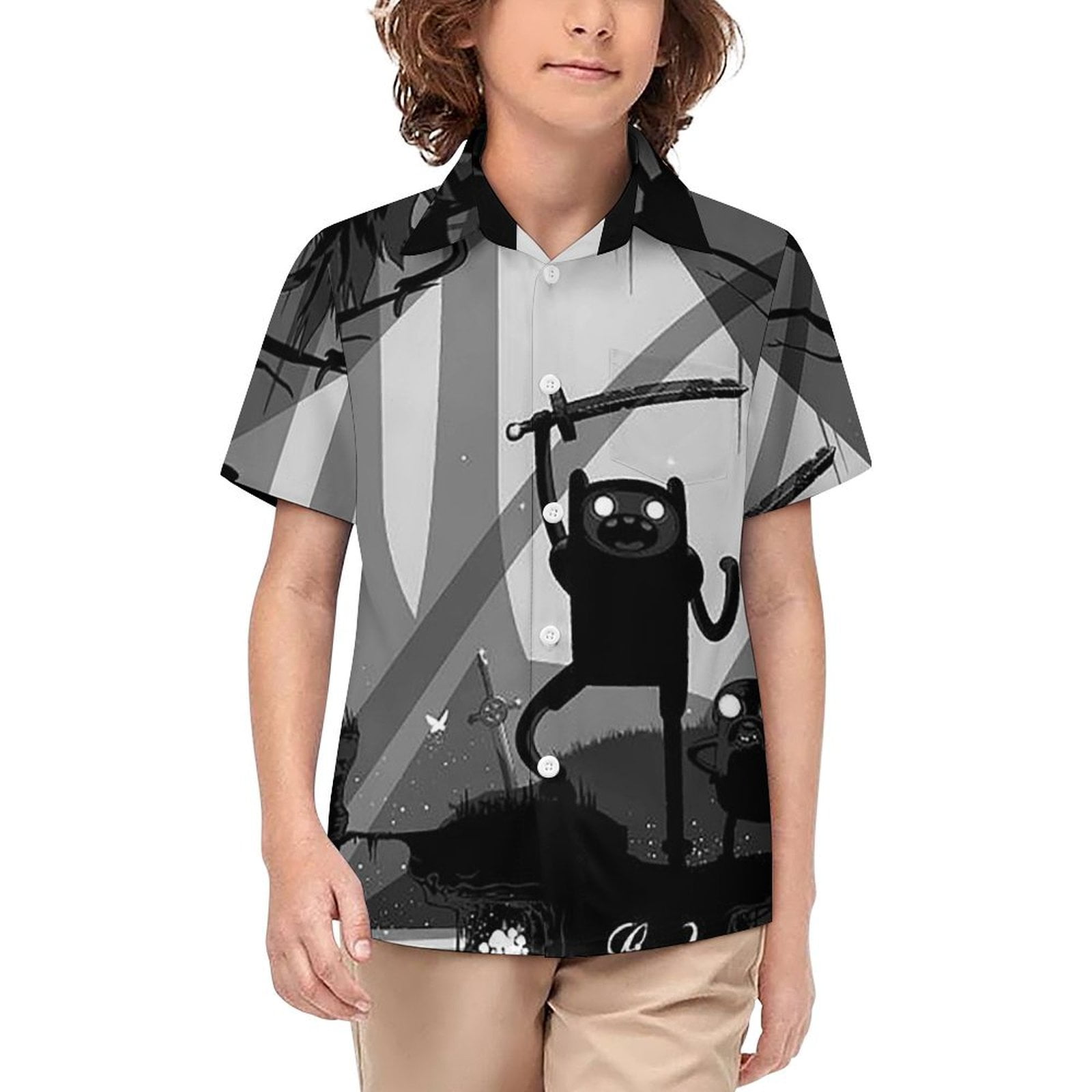 Adventure Time button down shirt boys summer 2T - Walmart.com