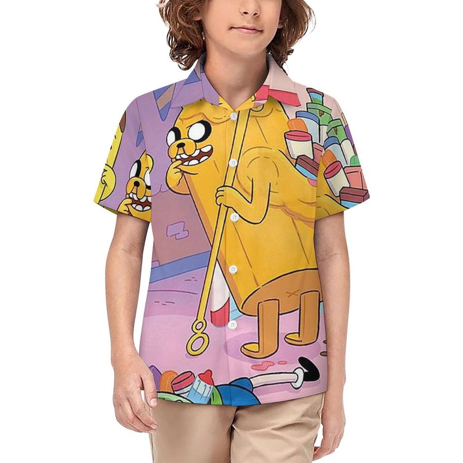 Adventure Time button down shirt boys summer 2T - Walmart.com