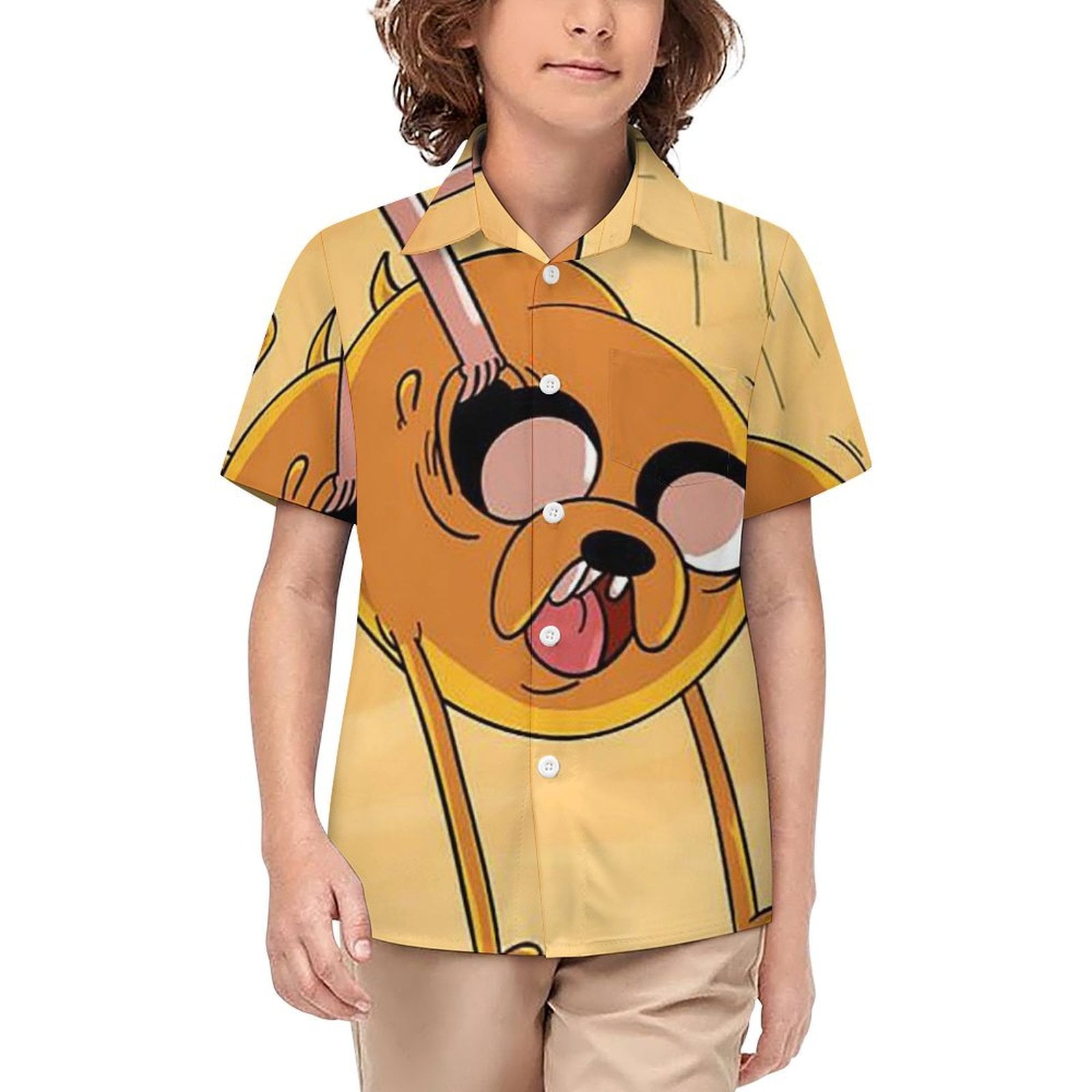 Adventure Time button down shirt boys summer 3-4T - Walmart.com