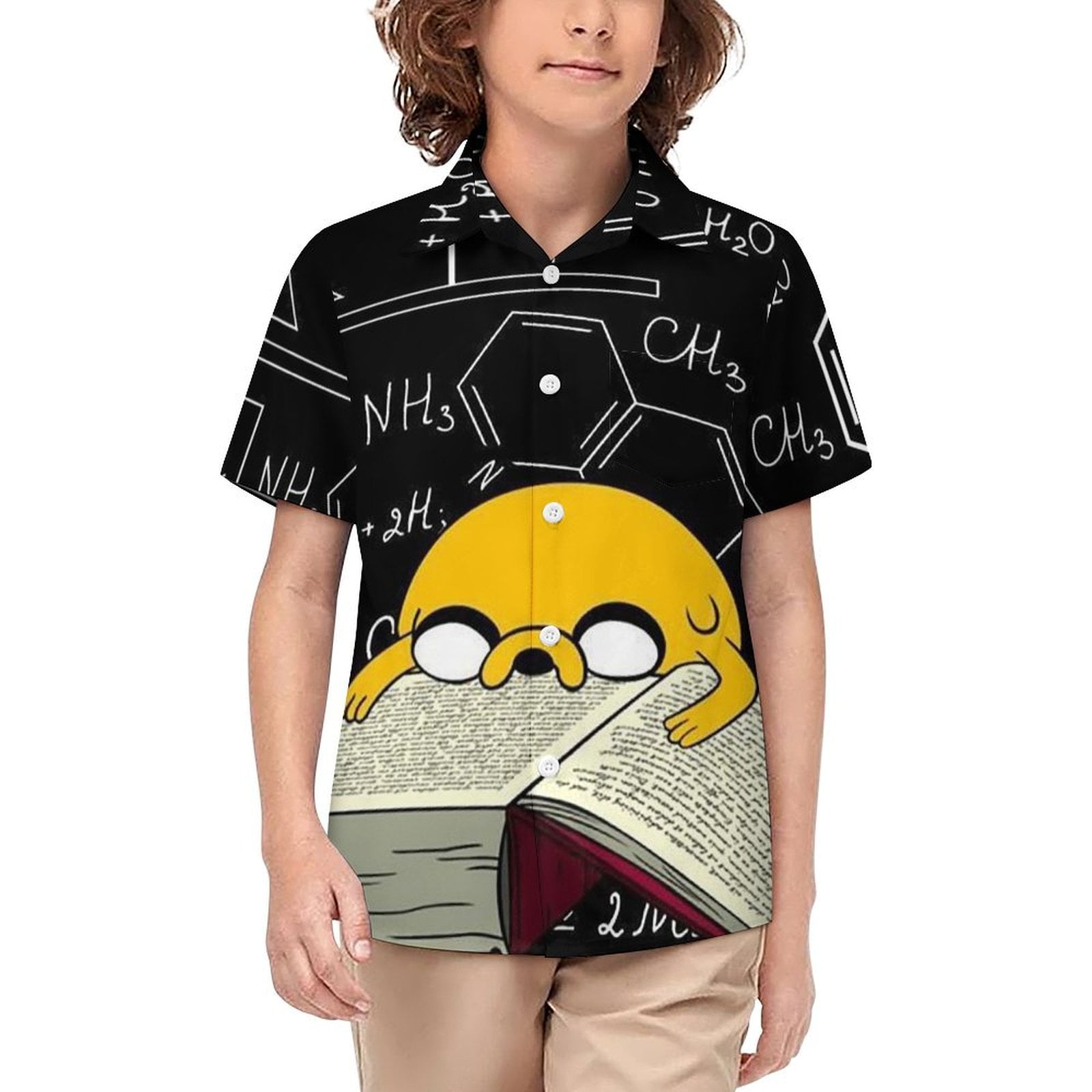 Adventure Time button down shirt boys summer 7-8T - Walmart.com