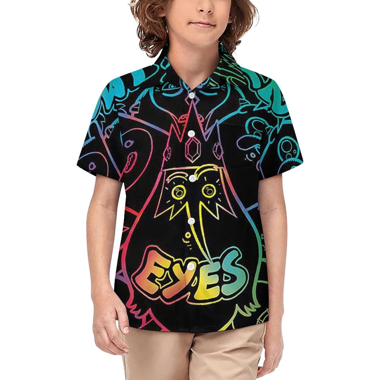 Adventure Time button down shirt boys summer 9-10T - Walmart.com