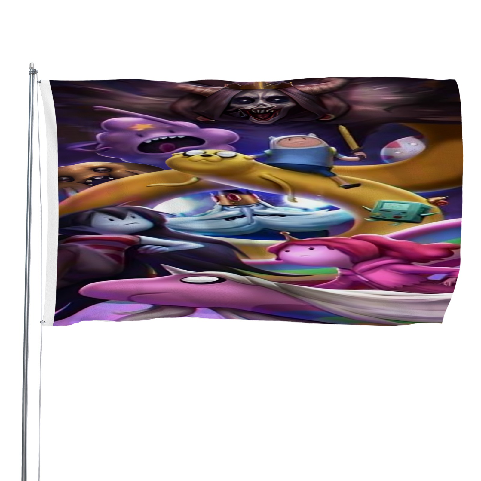 Adventure Time flag perfect for outdoor decoration, can be hung indoors ...