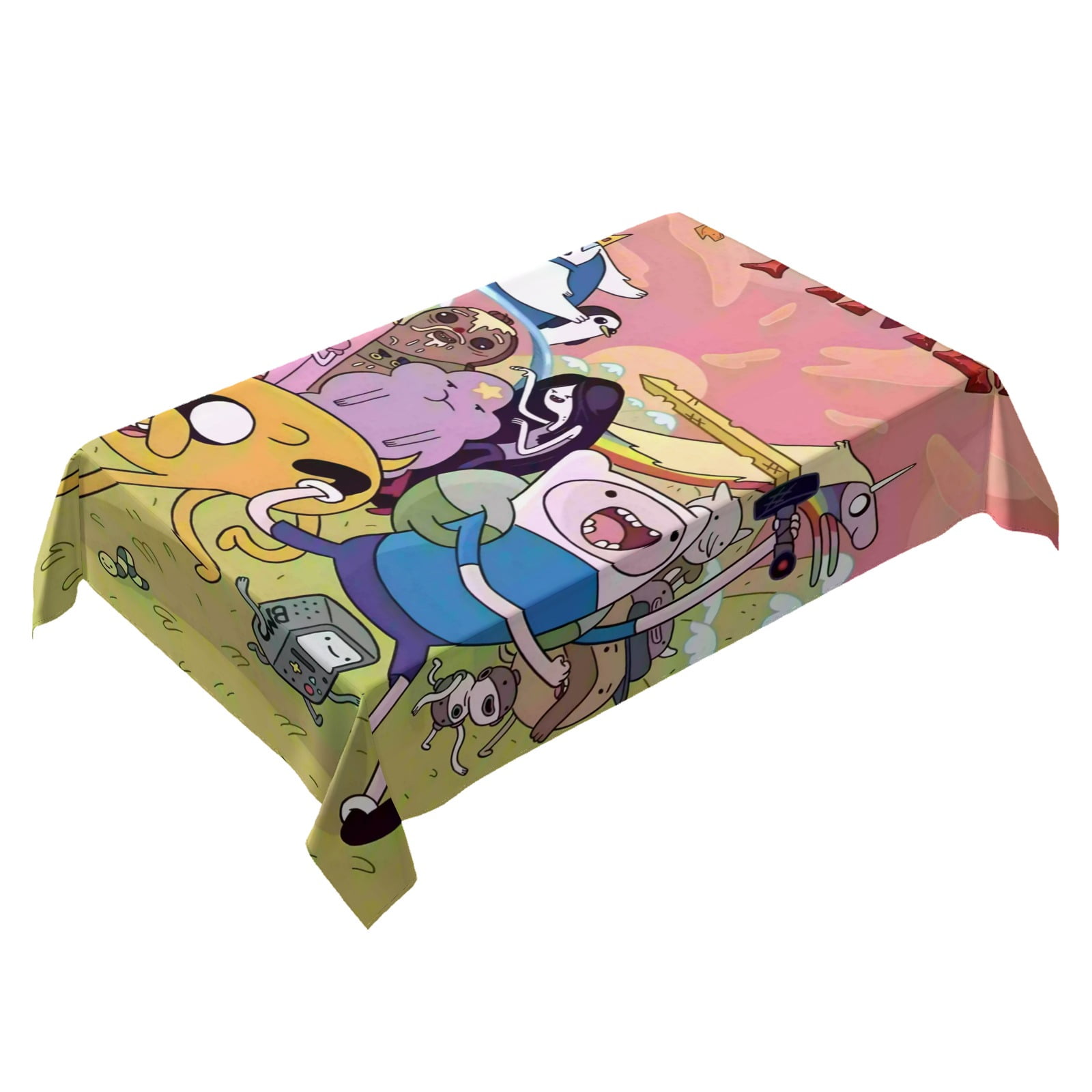 Adventure Time-theme square tablecloth has an iconic print, fits most ...