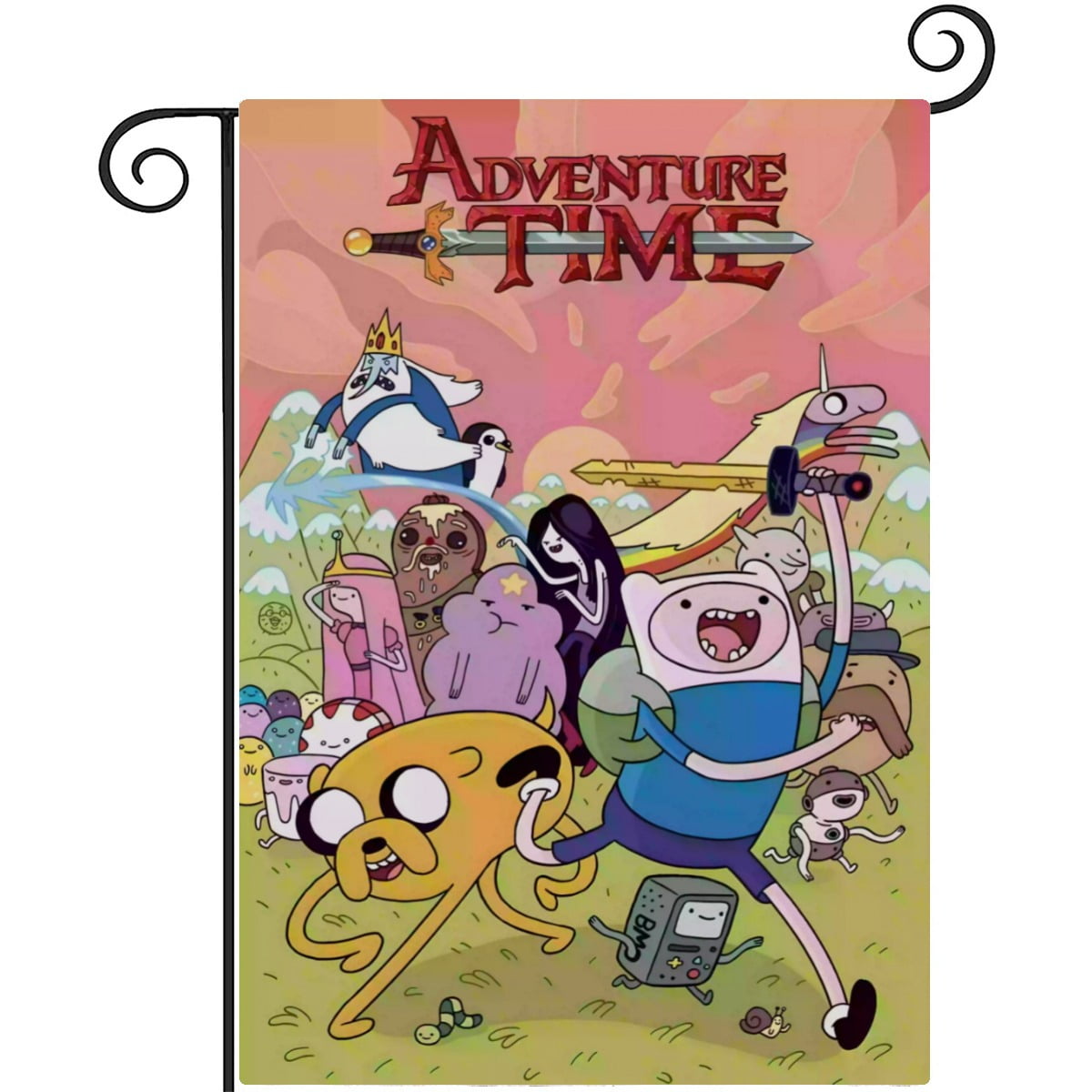 Adventure Time-themed Garden Flag. Perfect gift for fans, friends, and ...