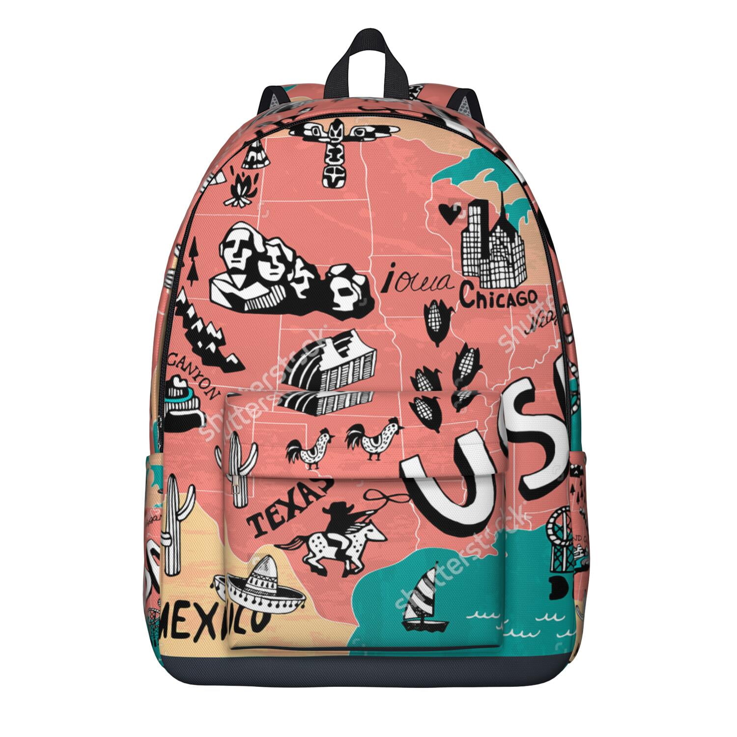 Adventure Travel Backpack - Waterproof Vintage Style Backpack for ...
