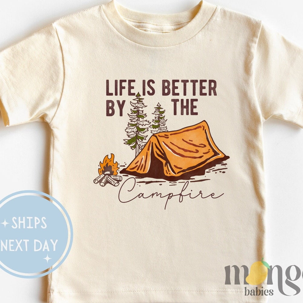 Adventure Tshirt Life Is Better By The Campfire Baby Tee Camping Baby ...