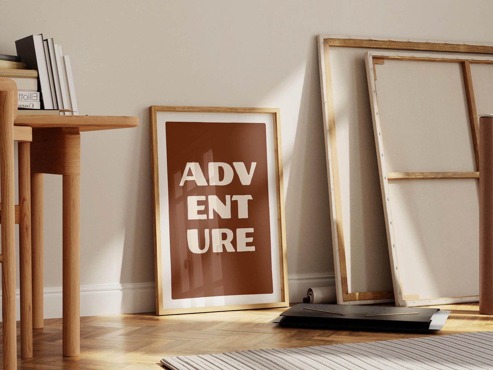 Adventure Typography Poster Minimalist Travel Quote Wall Art Decor ...