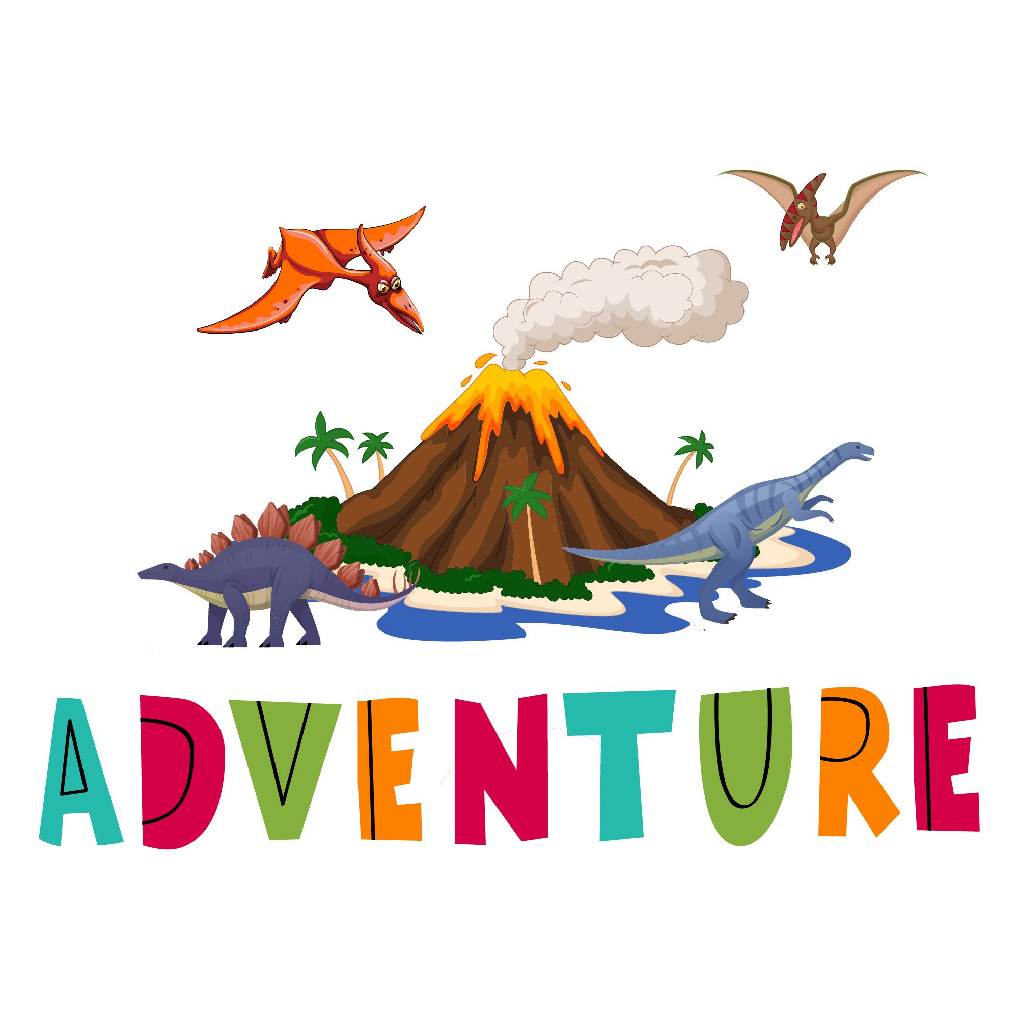 Adventure Volcanic Eruption Molten lava ArtWall Decal Decoration ...