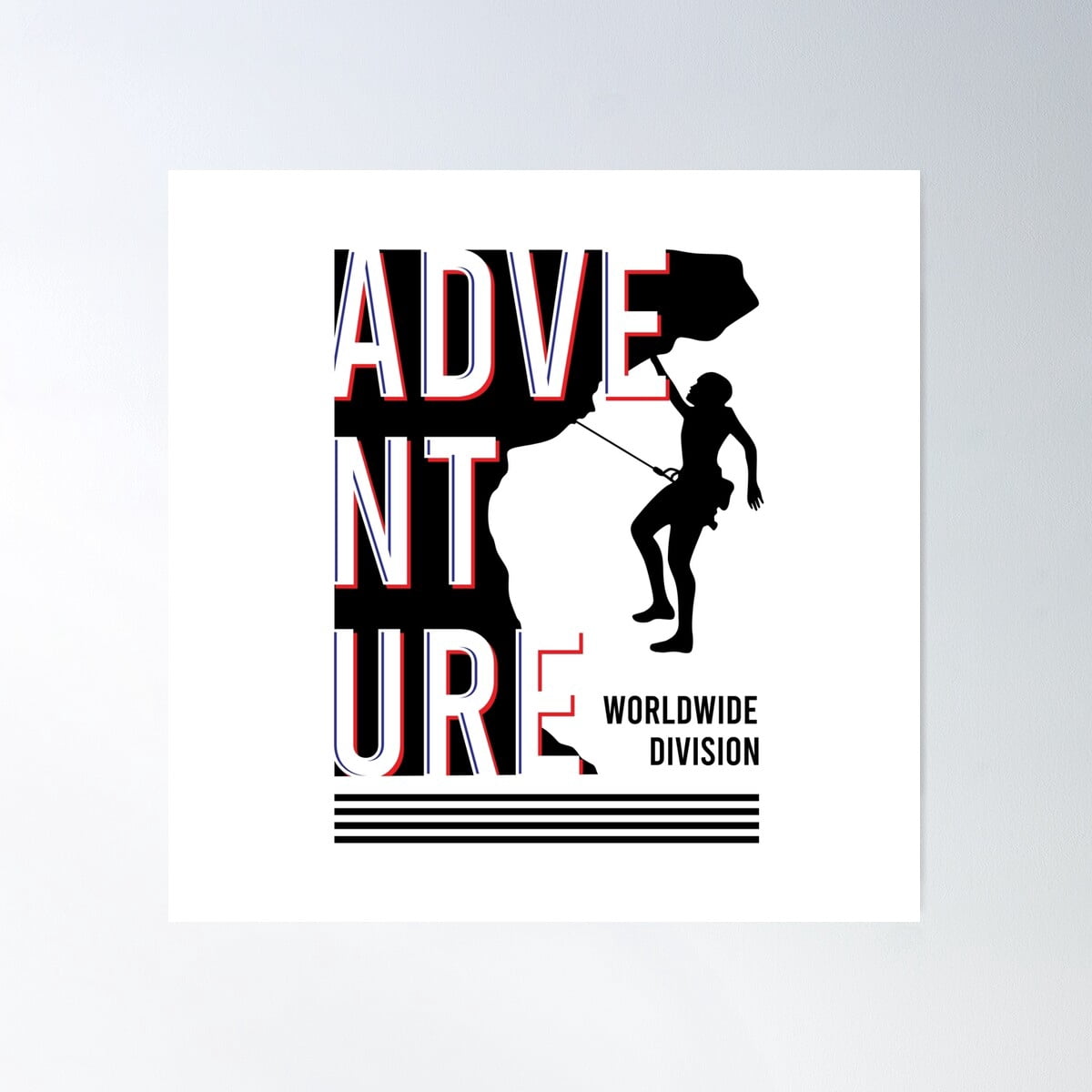 Adventure Worldwide Division Poster Wall Art, Modern Wall Decor For ...