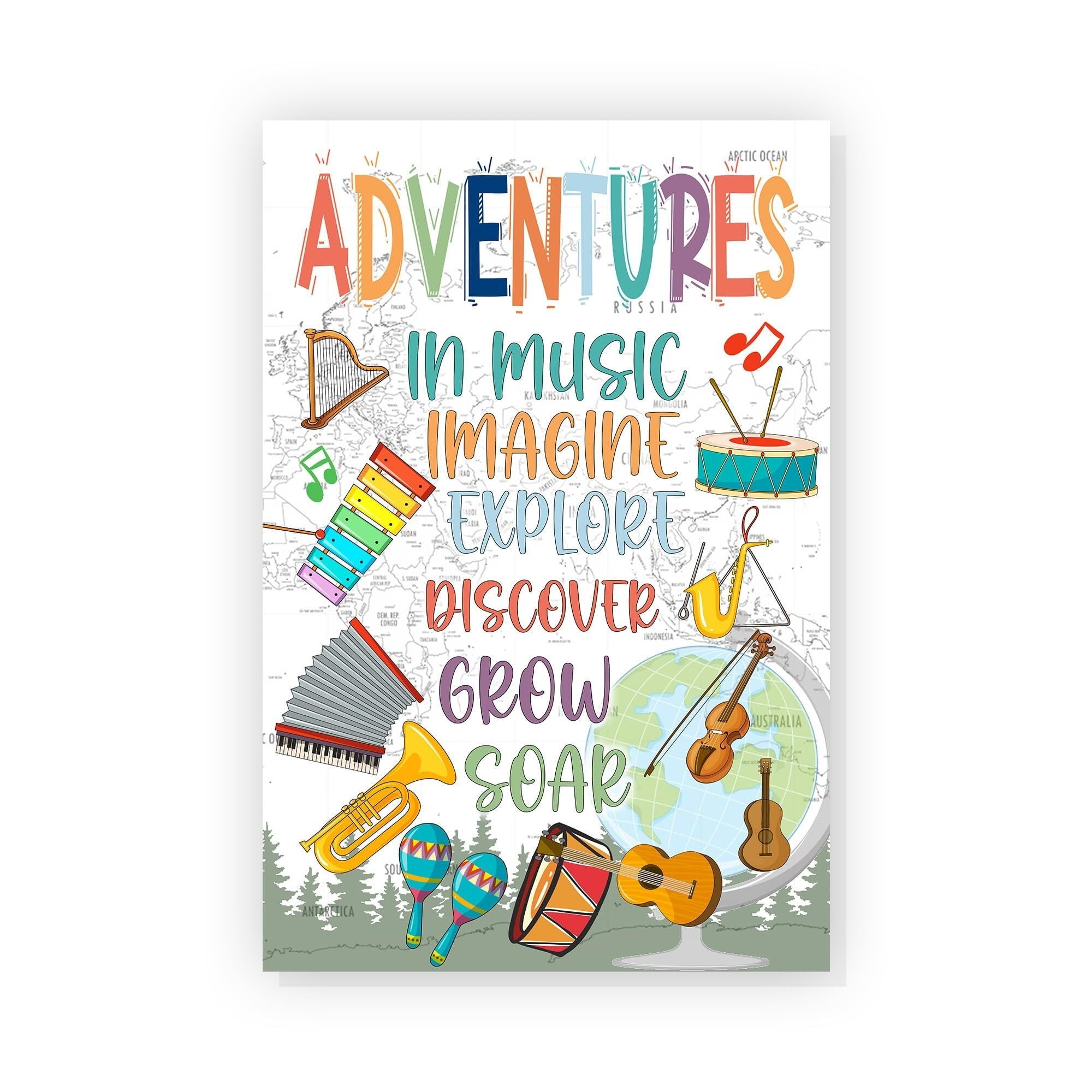Adventure in Music Poster Musics Teacher Classroom Print Art Musical ...