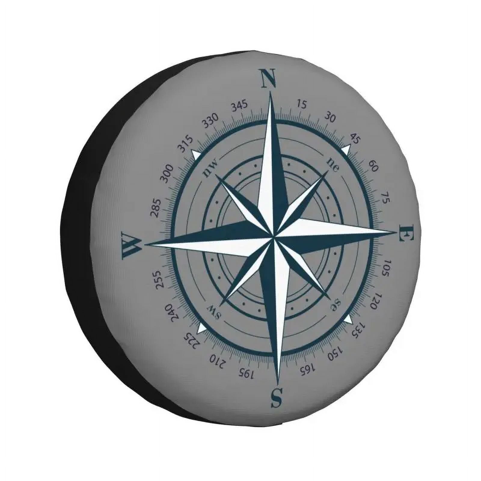 Adventure l Map Compass Rose Spare Wheel Tire Cover for RV SUV Trailer ...