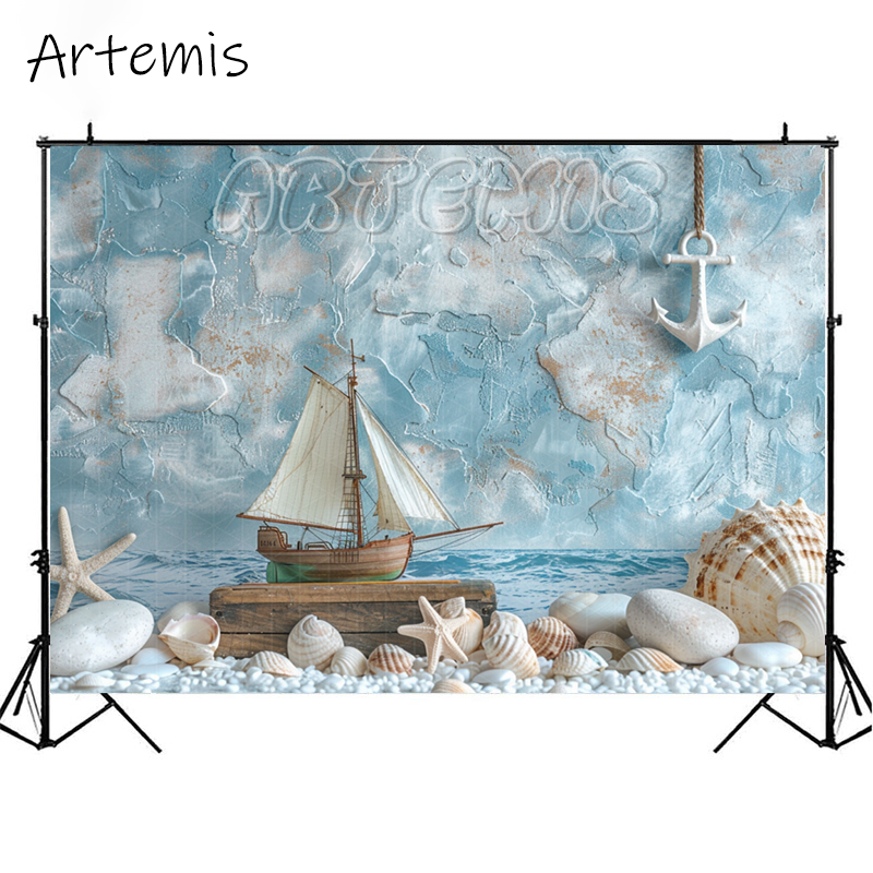 Adventure l Photography Backdrop Rudder Cable Star Ship Watchtower Cake ...