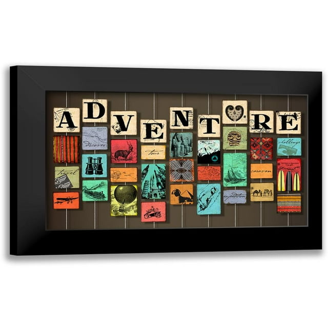 Adventure on Strings 18x12 Black Modern Framed Museum Art Print Titled ...