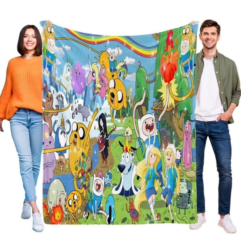 Adventure time Throw Blanket Gifts for Fans Lover Girls Boys Women ...