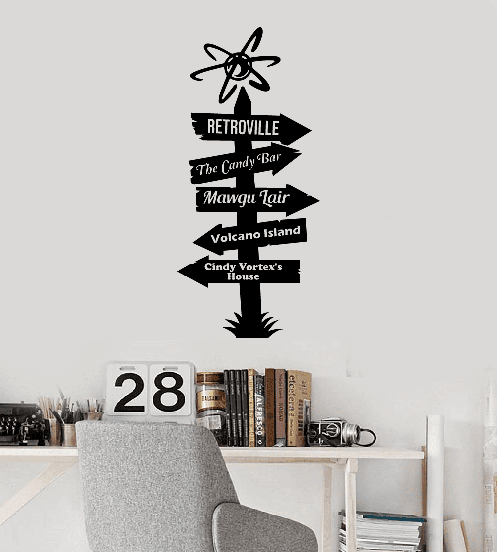 Adventures of Jimmy Neutron Pathway Signage Cartoon Wall Sticker Art ...