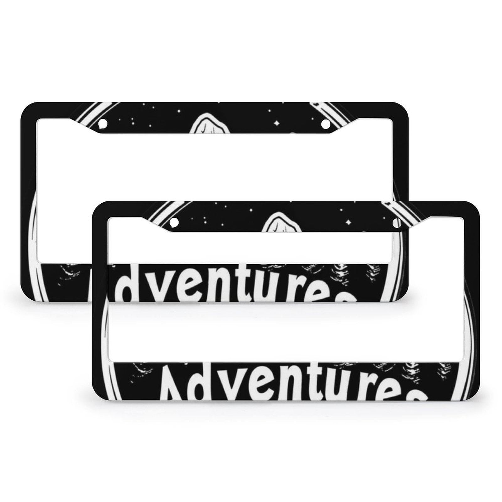 Adventures License Plate Cover 2 Pack Vibrant Mountain View Standard ...