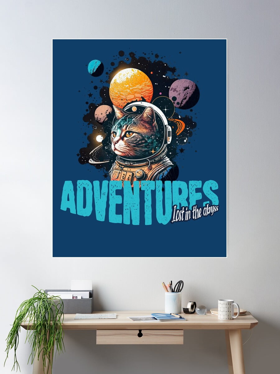 Adventures - Lost In The Abyss Poster Wall Art, Modern Wall Decor For ...