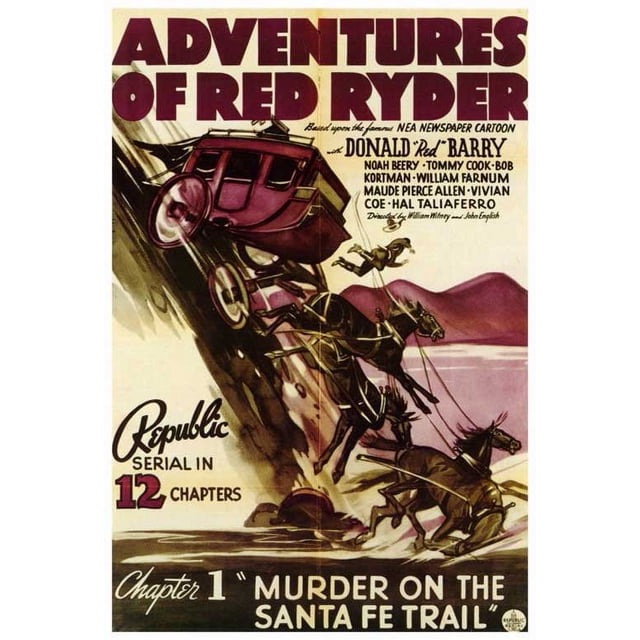 Adventures of Red Ryder POSTER (27x40) (1940) - Walmart.com