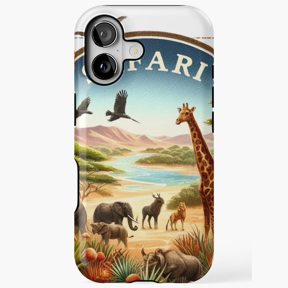 Adventurous Safari Expedition Nature Art iPhone Case for iPhone 17 to ...
