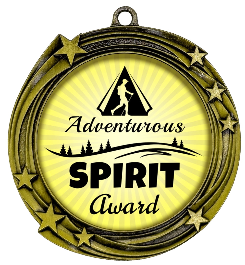 Adventurous Spirit Award Stars Design Medal Celebration and ...
