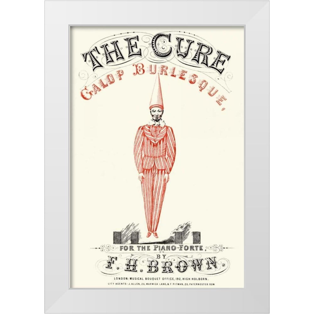 Advertisement 11x14 White Modern Wood Framed Museum Art Print Titled ...