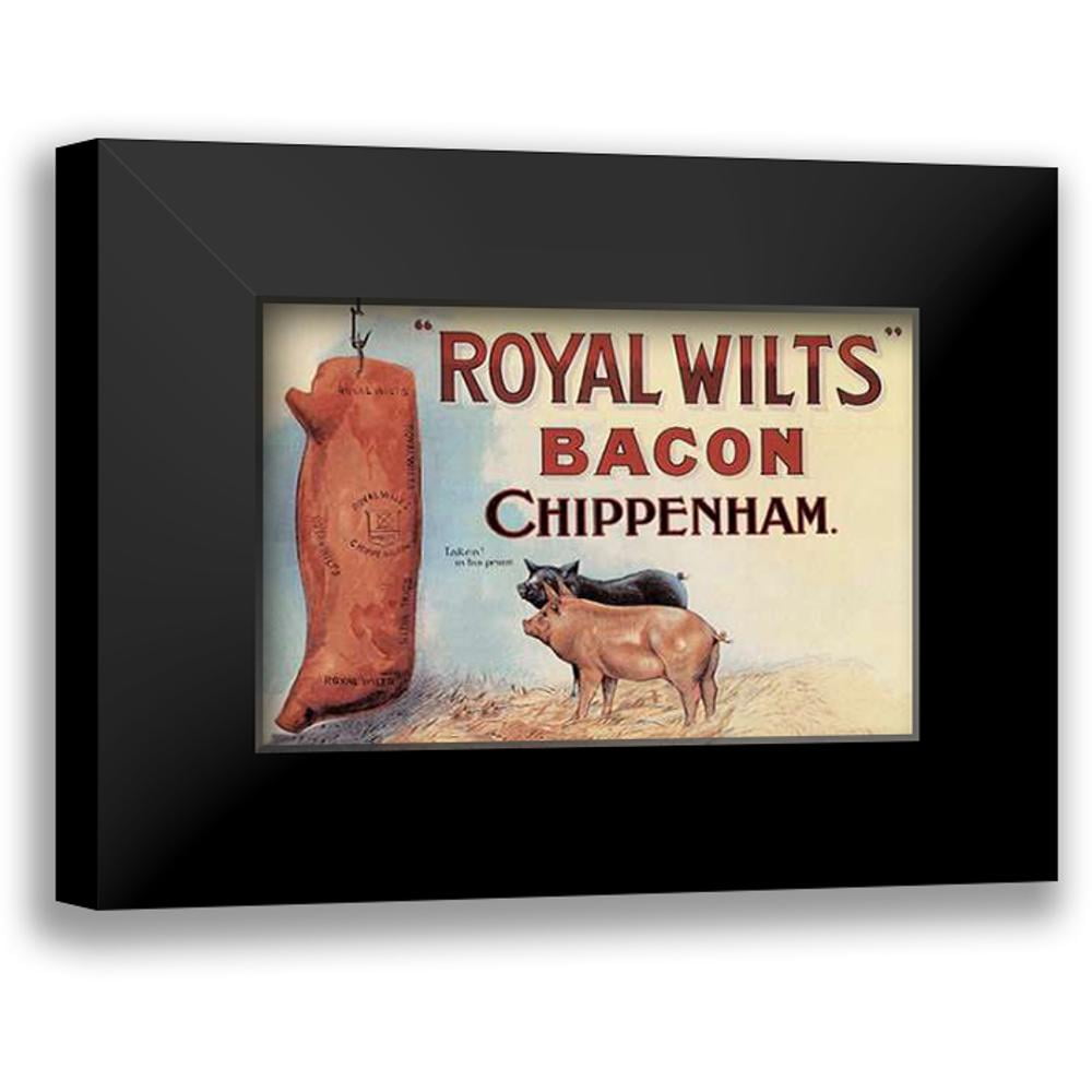 Advertisement 14x11 Black Modern Framed Museum Art Print Titled - Pigs ...