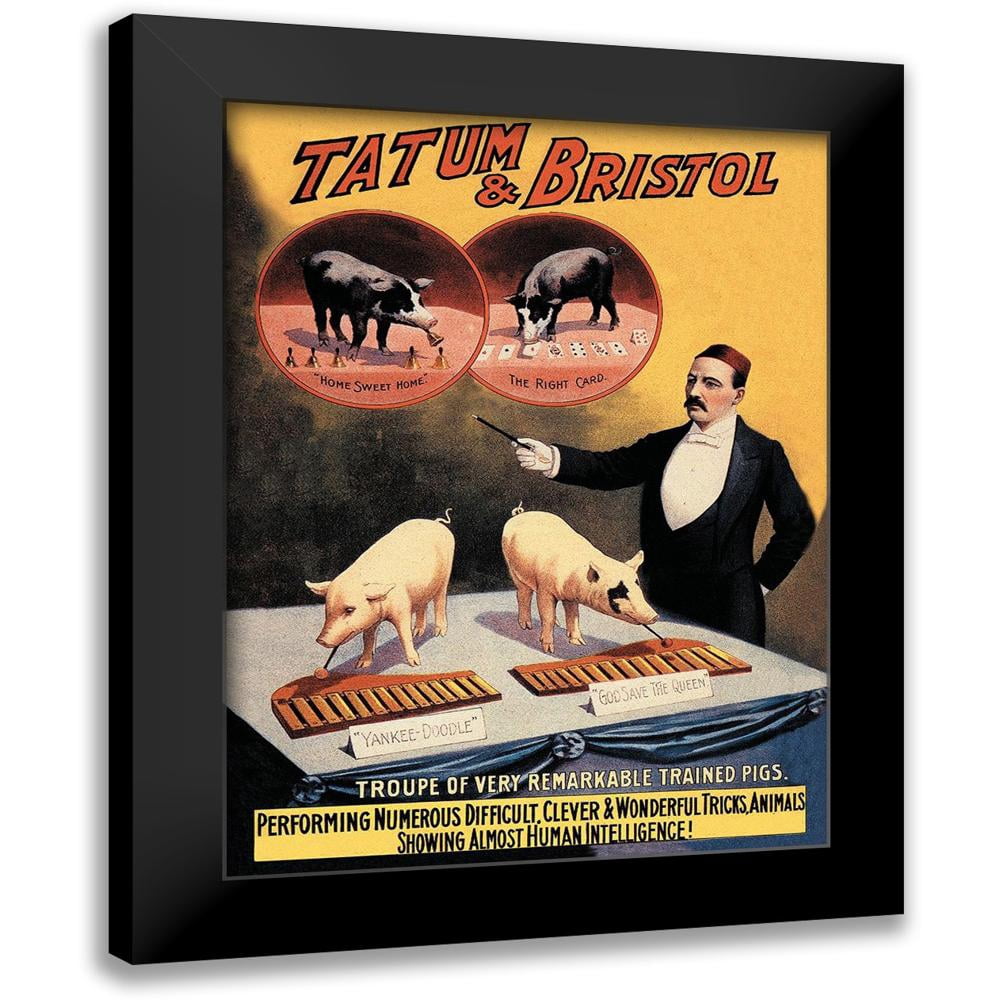 Advertisement 19x24 Black Modern Framed Museum Art Print Titled - Pigs ...
