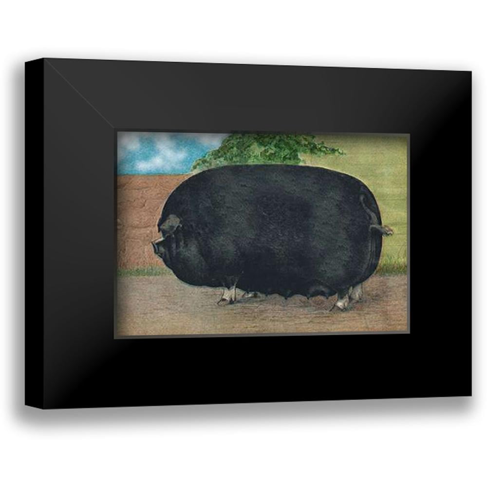 Advertisement 24x18 Black Modern Framed Museum Art Print Titled - Pigs ...