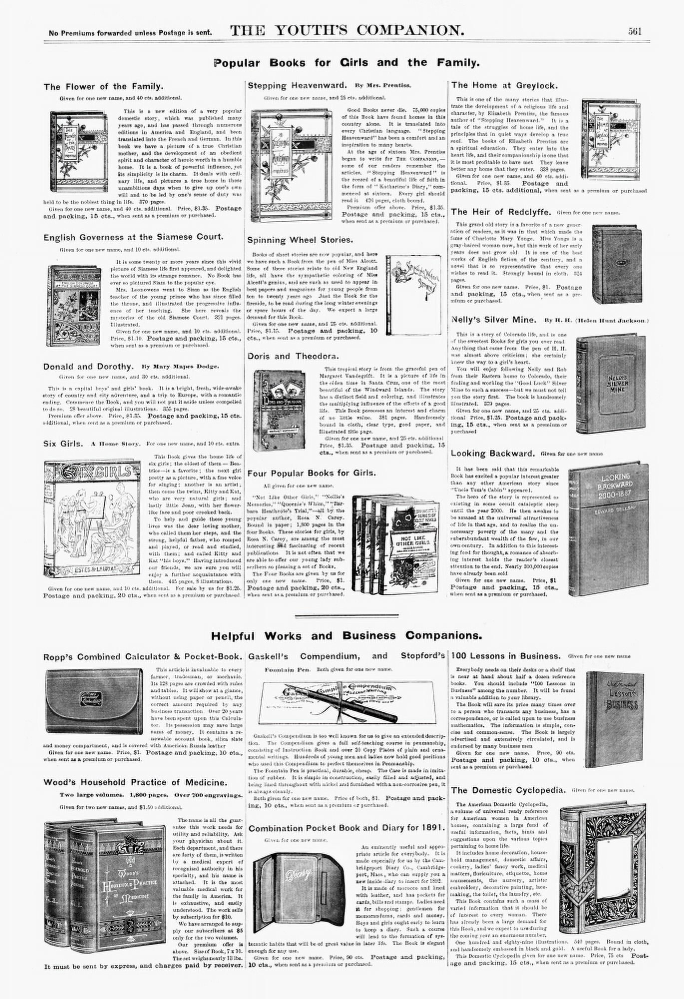 Advertisement Books 1890 Namerican Magazine Advertisements For Popular Books For Girls And advertisement-books-1890-namerican-magazine-advertisements-for-popular-books-for-girls-and