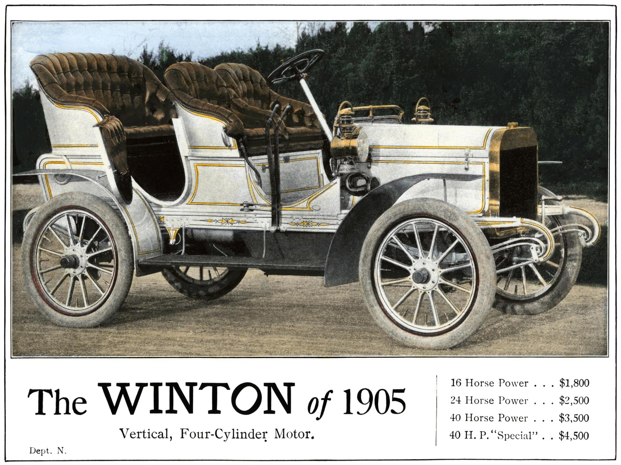 Art.com Advertisement for the Winton Automobile, 4-Cylinder Model, with ...