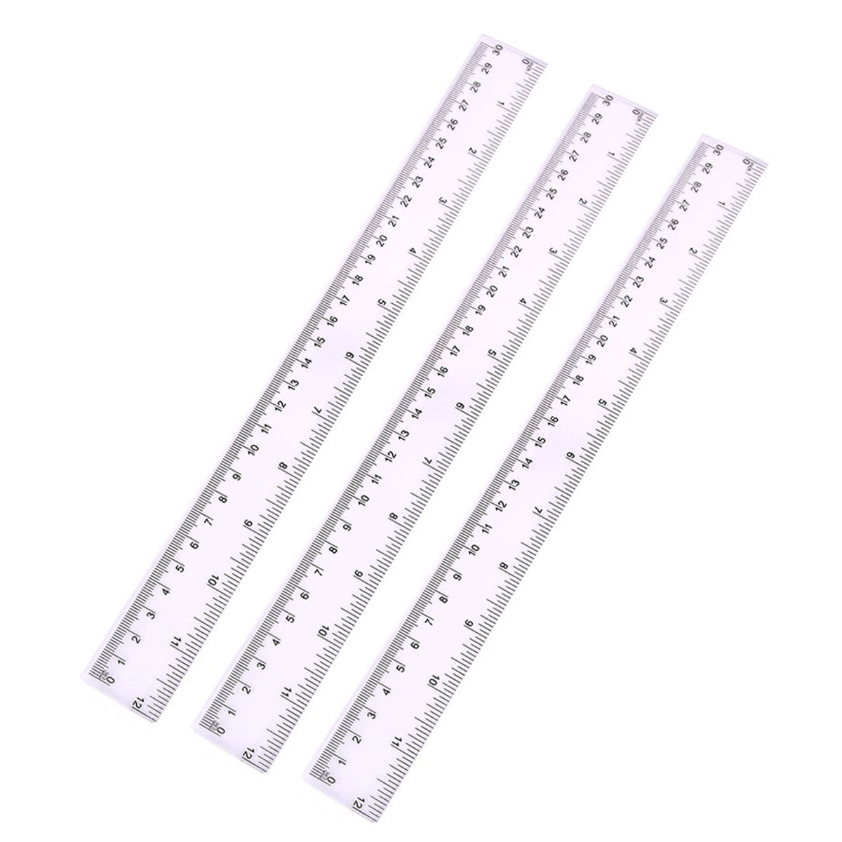 Advertising Ruler 4 Straight Colored Transparent Plastic Ruler ...