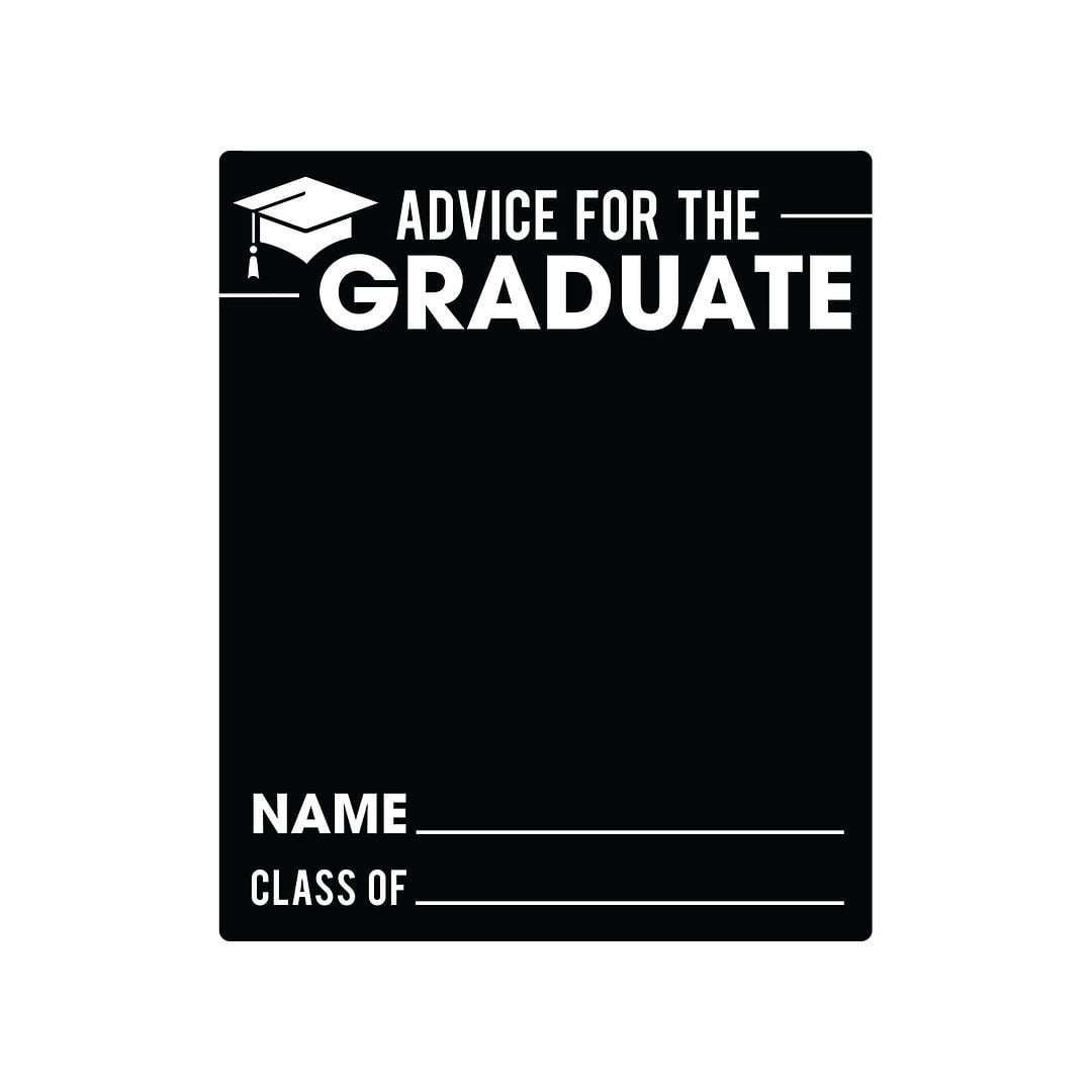 Advice For The Graduate Blackboard Style Photo Prop / 10" x 12 ...