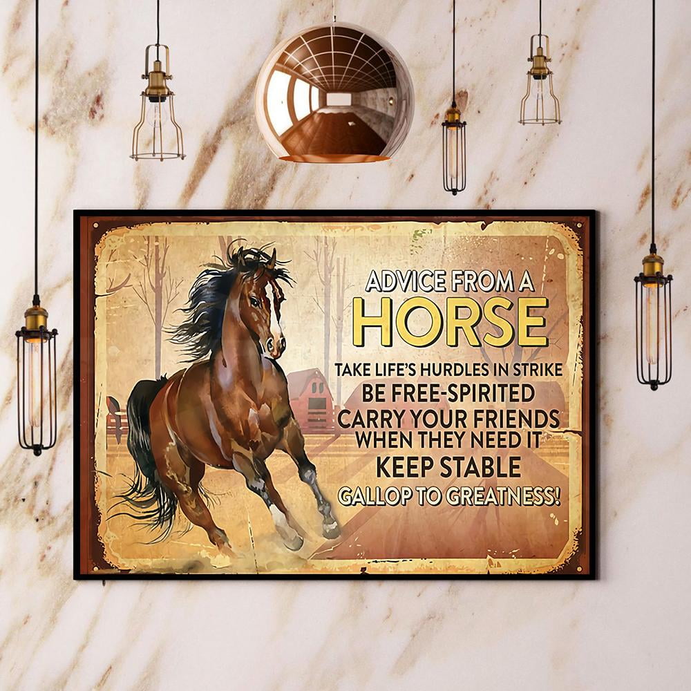 Advice From A Horse Keep Stable Paper Poster No Frame Matte Wall Art ...